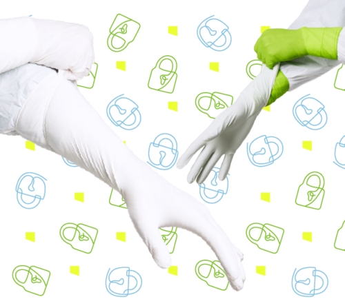 Isofield Eclipse Nitrile Gloves | 400mm Cleanroom Gloves